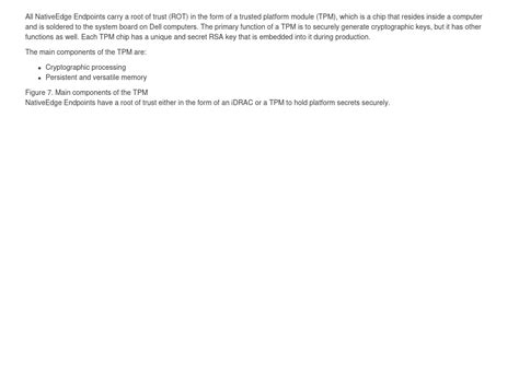 Trusted Platform Module Edge Security Essentials Edge Security And How Dell Nativeedge Can