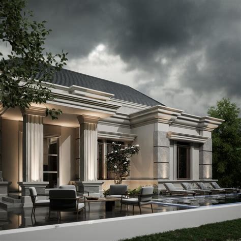 Premium Ai Image 3d Render Classic House Design