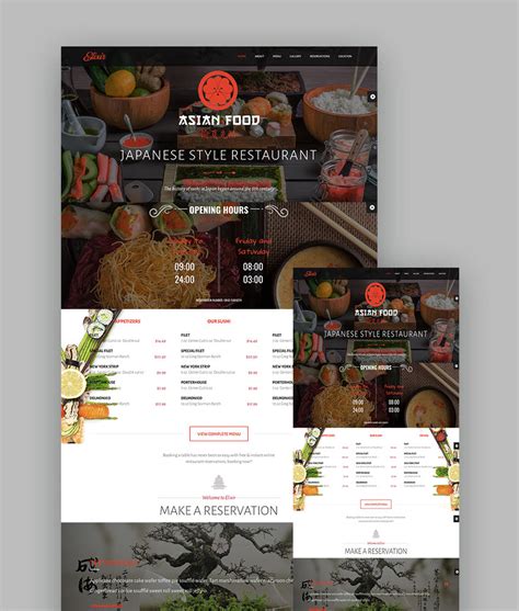 23 best responsive restaurant and food website html templates