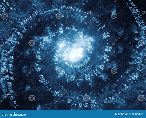 propagation of math vortex stock illustration illustration of formula