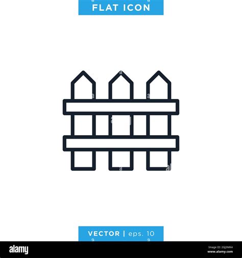 Fence Icon Vector Stock Illustration Design Template Vector Eps 10