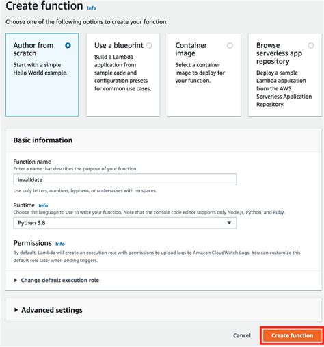 Aws Creating A Cloudfront Invalidation In Codepipeline Using Lambda