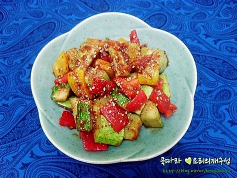 다이어트 여름반찬파프리카 오이무침