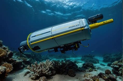 Underwater Drone Exploration Premium Ai Generated Image