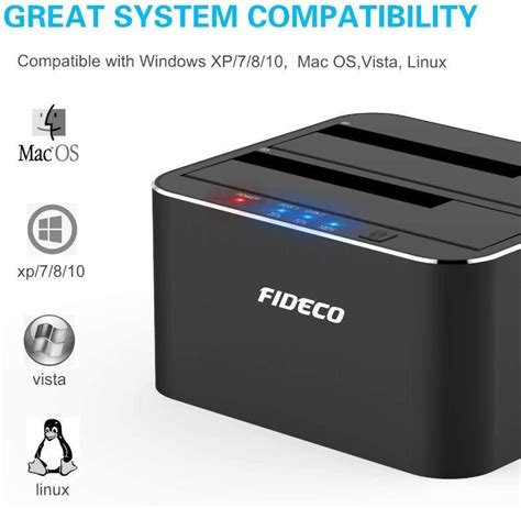 Fideco Hard Drive Docking Station Usb 30 Sata Hdd Docking Station For