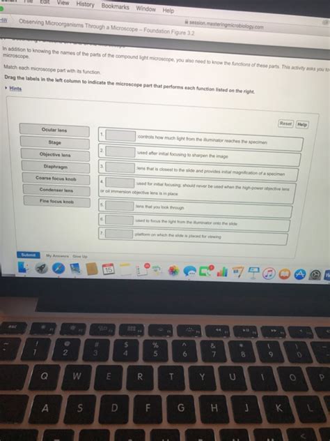 Solved In Addition To Knowing The Names Of The Parts Of The Chegg