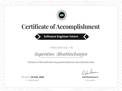 Supratim Bhattacharjee On Linkedin Hackerrank Softwareengineer