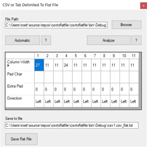 Csv To Flat File Converter Roeis Tips Stream