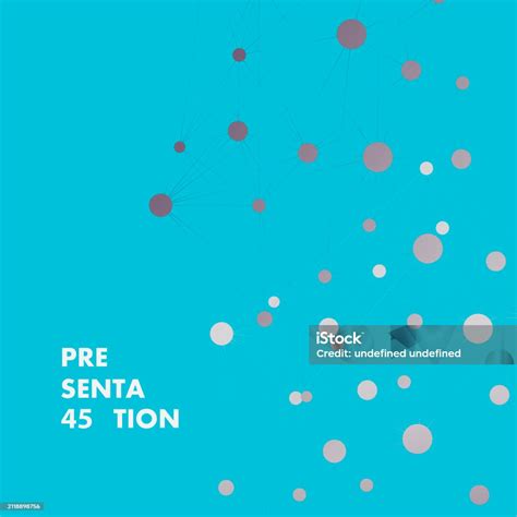 Molecule Structure Interconnection Network Technology Template Vector Stock Illustration