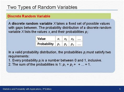 5 Random Variables Lesson 5 1 Two Types