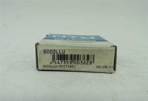 NTN 6002LLU/5C Radial/Deep Groove Ball Bearing 32mm OD 15mm ID 9mm W ...