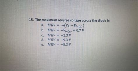 solved mcq iii diode clipping circuit consider the diode