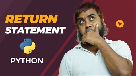 Python Return Statement Youtube