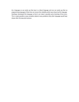 Advantages Of Java Development PDF
