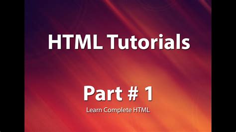 Html Tutorials In Urdu Part 1 Youtube