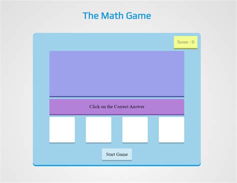 Github Amey Thakurthe Math Game It Is A Simple Multiplication Game