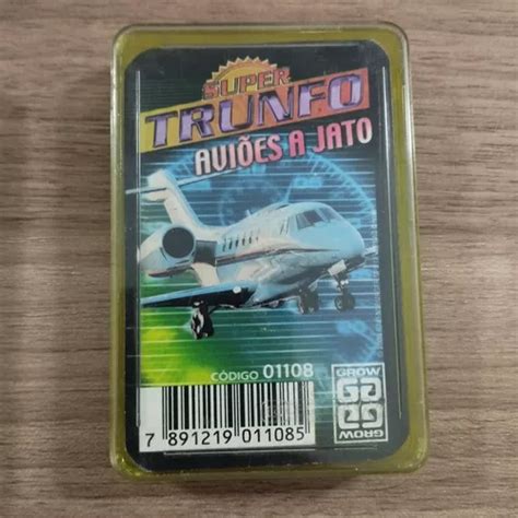 Jogo Super Trunfo Aviões A Jato Grow Completo