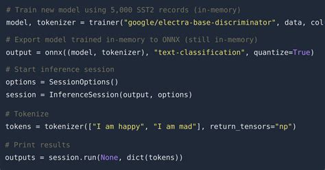 export and run models with onnx