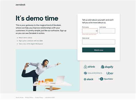 Zendesk Video Landing Page Example Convertflow