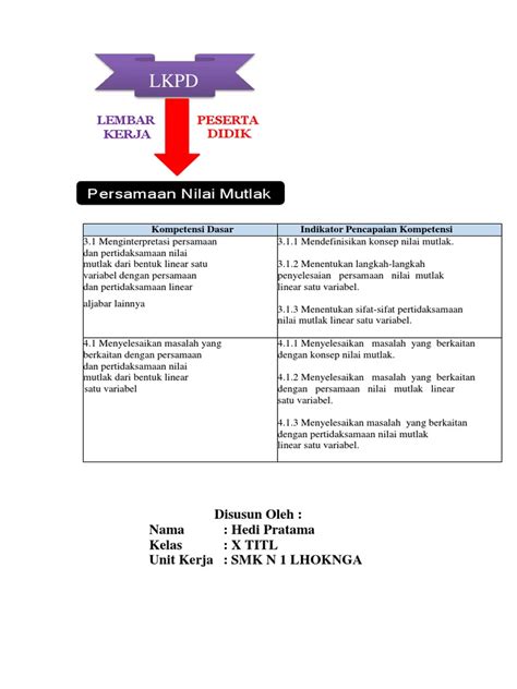 lkpd hedi pratama x titl pdf