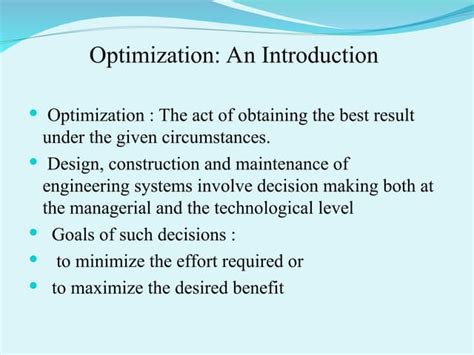 463523939 introduction of optimization ppt