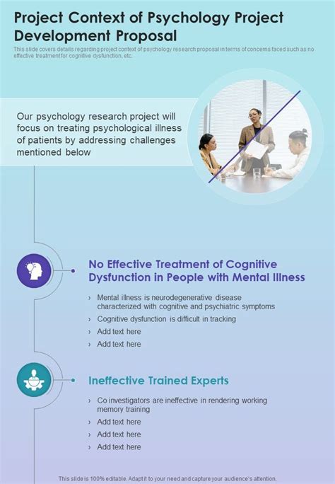 Project Context Of Psychology Project Development Proposal One Pager Sample Example Document Ppt