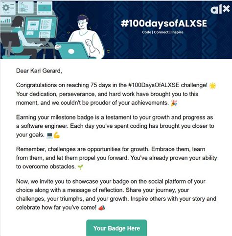 Karl Gerard Tekam Kouam On Linkedin 100daysofalxse 100daysofalxse Alxse Milestone