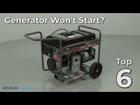 Generac Generator Won't Start | Solutions & Repair Parts | Repair Clinic