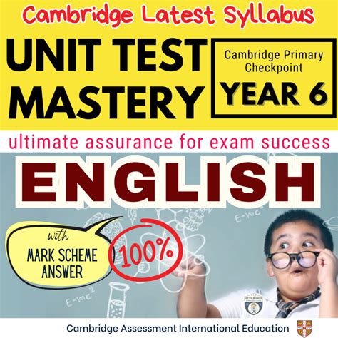 10 Cambridge Primary Checkpoint Year 6 English Topical Test Paper Answer Year 6 English Unit