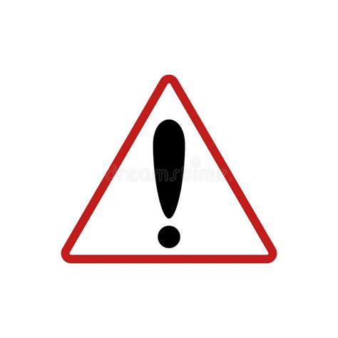 Warning Alert Icon Caution Danger Symbol Triangle Exclamation Mark Vector Illustration Stock