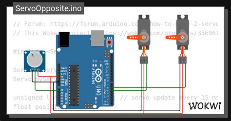 Servo Opposite Copy Wokwi Esp32 Stm32 Arduino Simulator