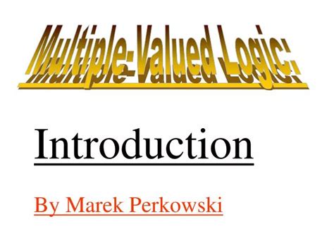 Ppt By Marek Perkowski Powerpoint Presentation Free Download Id