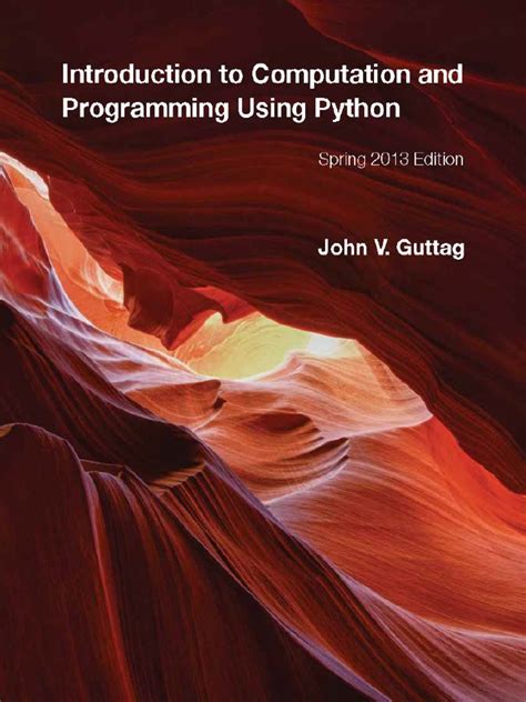 Introduction To Computation And Programming Using Python Pdf