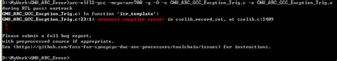 gnu arc toolchain reported a critical error gcc assert in cselib