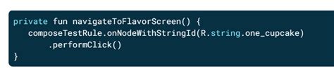 Test The Cupcake App Android Basics In Compose Onnodewithstringid Is