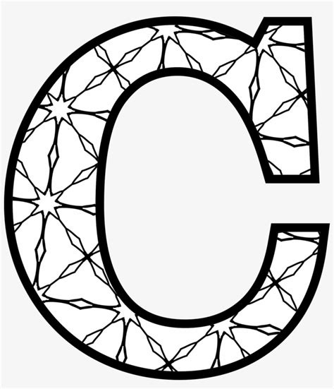 C Bubble Letter Coloring Pages [2025]