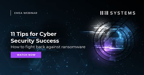 11 Tips For Cyber Security Success Emea Webinar 11 11