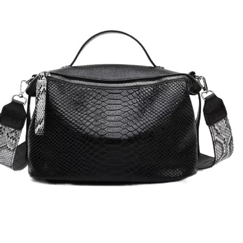 Jupa Place Vegan Snakeskin Leather Medium Size Crossbody Shoulder