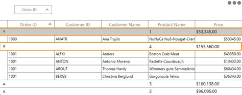 Summaries In Wpf Datagrid Control Syncfusion