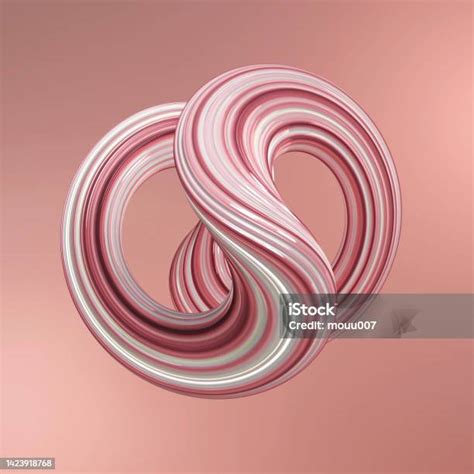 빨간색 추상적 인 트위스트 모양 다채로운 둥근 기하학 그라디언트 곡선 배경 컴퓨터 생성 기하학적 그림 3d 렌더링 3차원 형태에 대한 스톡 사진 및 기타 이미지 Istock