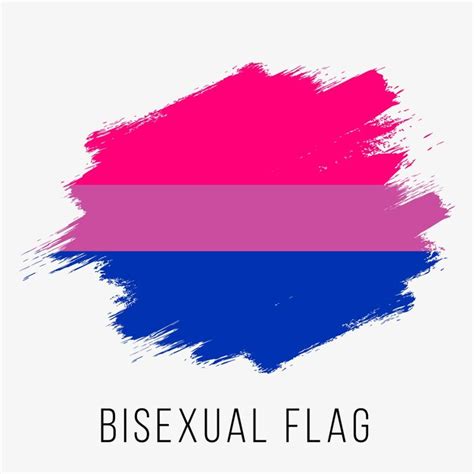 프라이드 플래그 양성 Lgbt 성적 정체성 디자인 템플릿 프리미엄 벡터