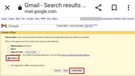 how to automatically delete spam in gmail