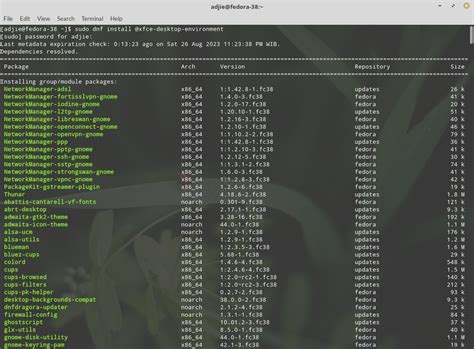 How To Install XFCE Desktop In Fedora R T Bl