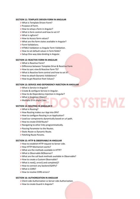 Angular Training Course Syllabus Pdf