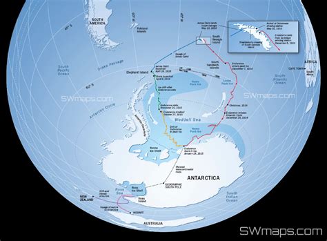 Ernest Shackelford Endurance Route Map