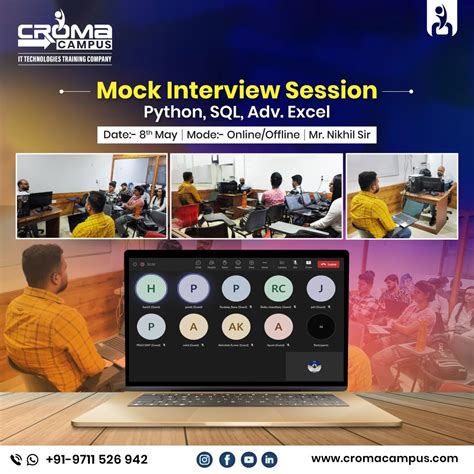 Croma Campus Pvt Ltd On Linkedin A Successful Mock Interview Session