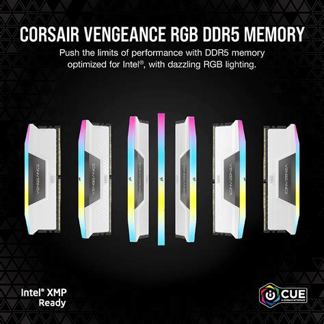 Corsair Vengeance Rgb 32gb 2 X 16gb Ddr5 Desktop Memory Kit 6000mhz Speed Cas 40 Latency 1