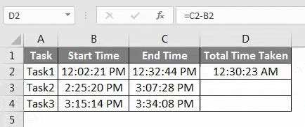 Subtract Time In Excel Excel Formula To Subtract Time Values
