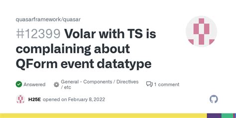 volar with ts is complaining about qform event datatype