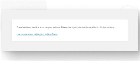 How To Access The Wordpress Admin With A Fatal Error Warning White Canvas